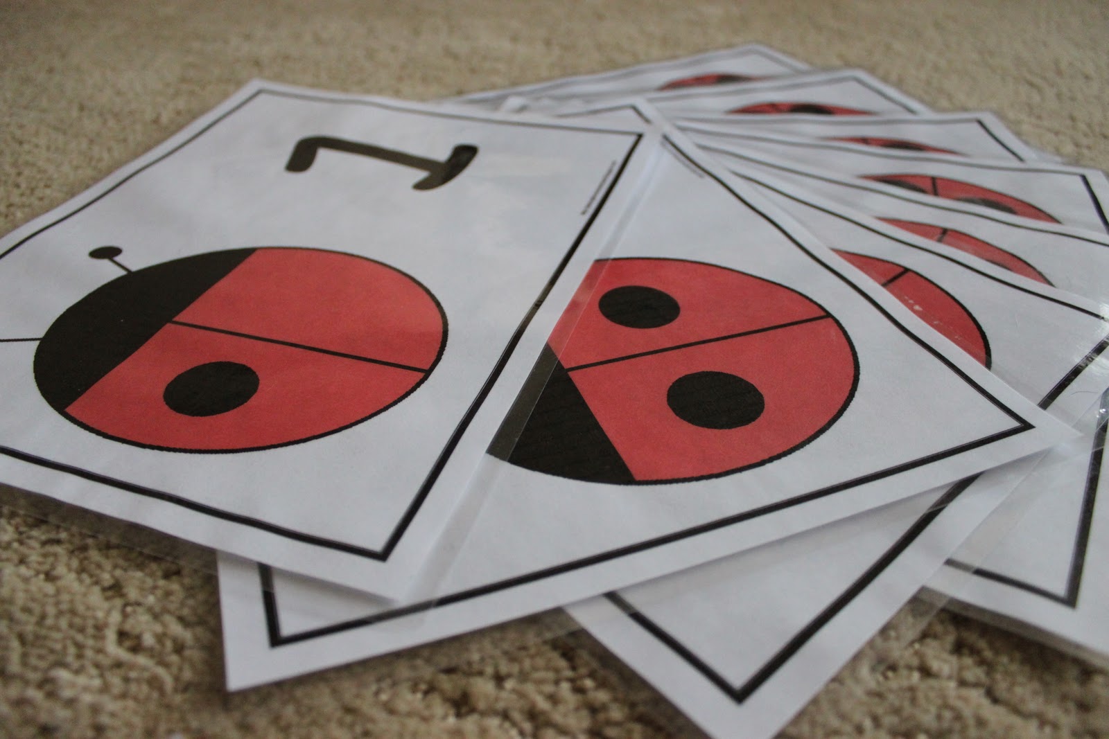 Playing House: Ladybug Counting (Printable)