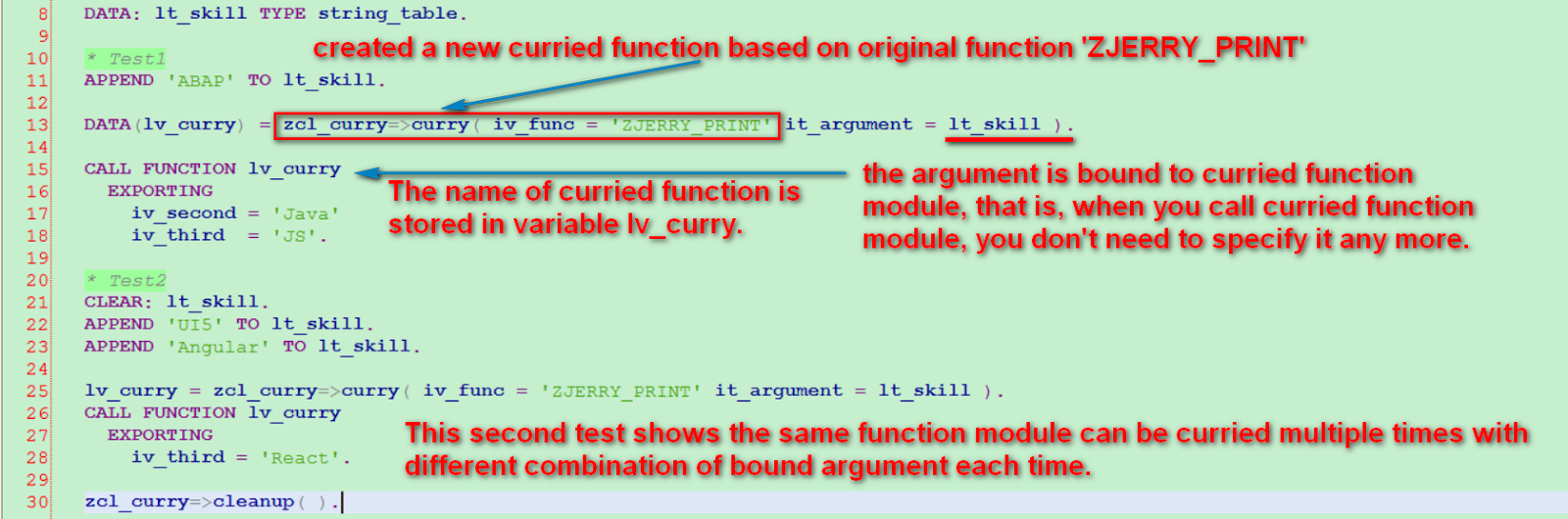 SAP ABAP Central: Functional programming – Simulate Curry in ABAP