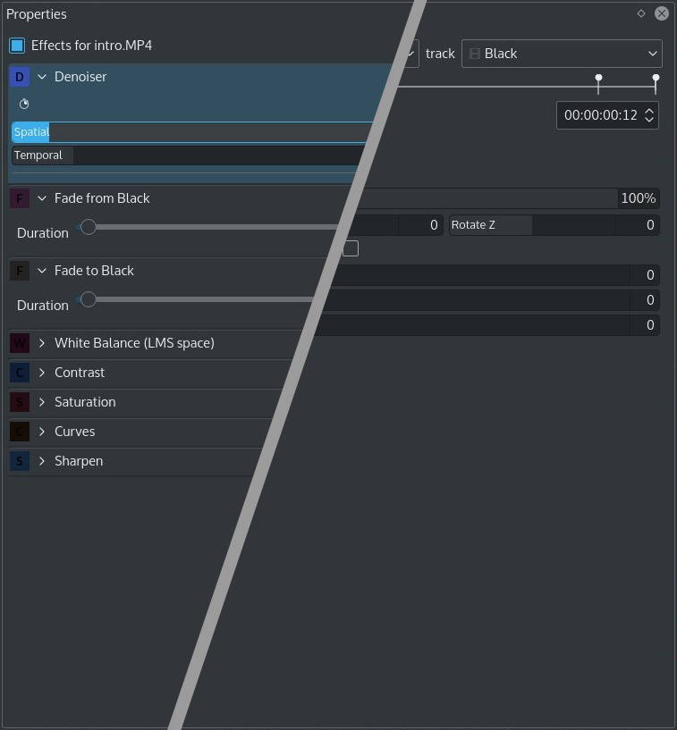 TheDiveO/Int'l: Kdenlive UI: Effects & Transitions -- Odds and Ends