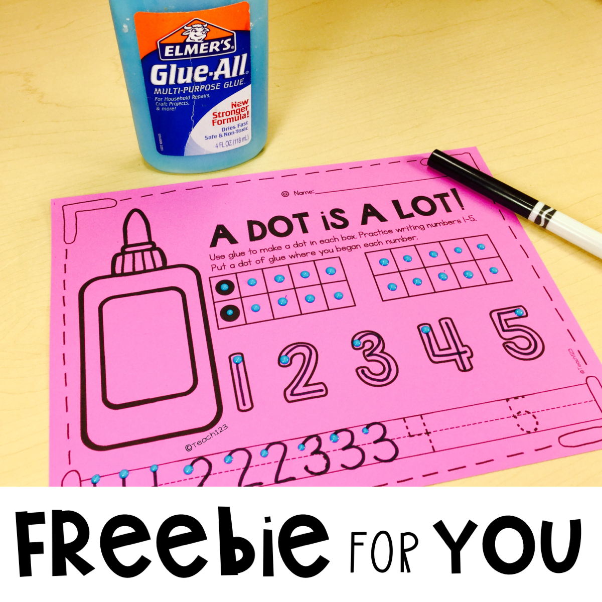 Glue Tips & Freebie | Teach123