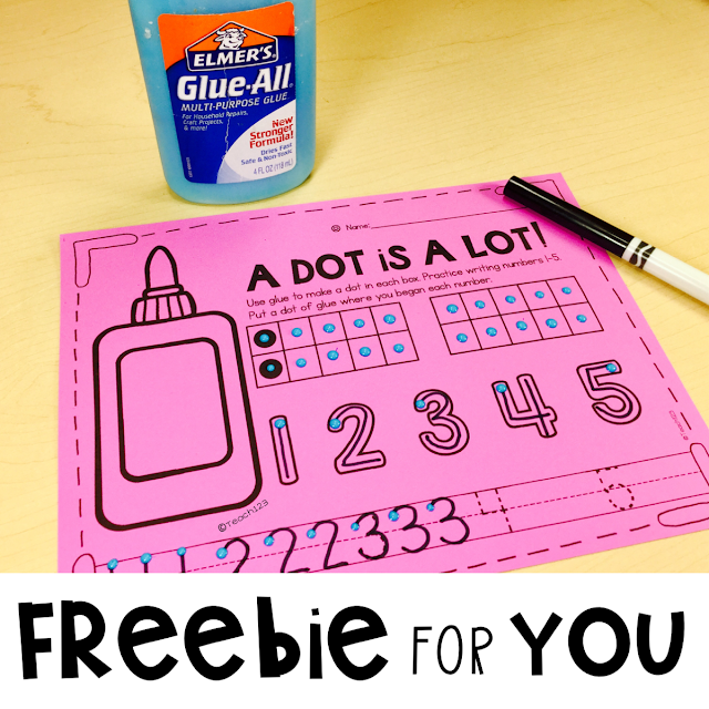Glue Tips & Freebie | Teach123