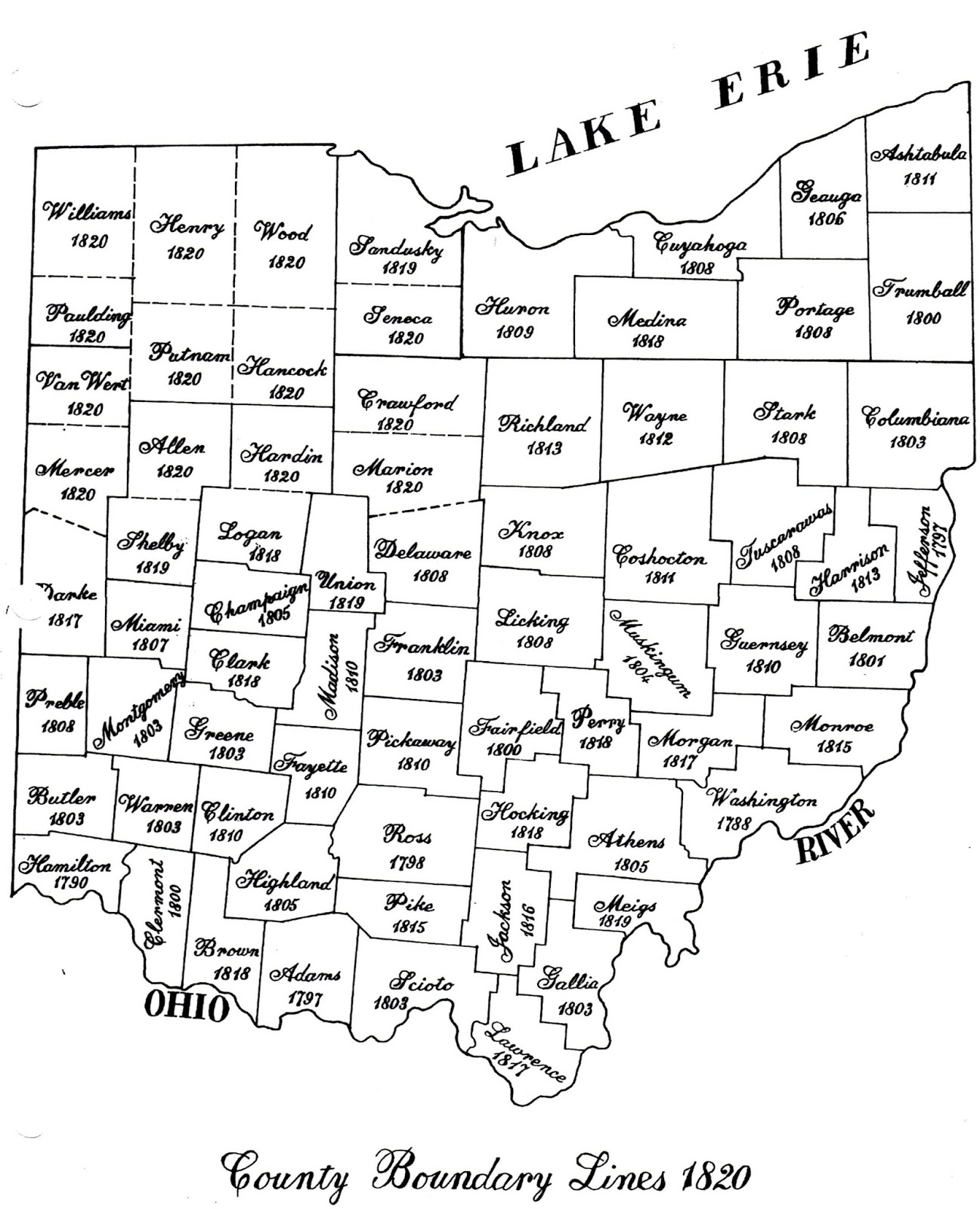 Boerger Pictorial History: County Boundary Lines