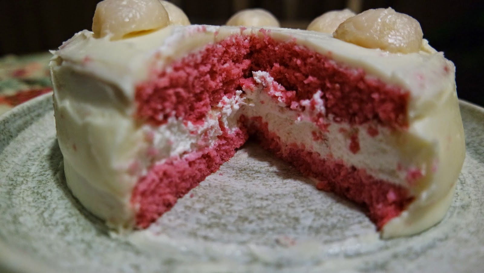 Pancit Princess: Lychee Rose Cake with Lychee Cream Filling