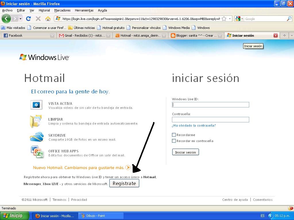 sariita ^^: Pasos para crear una cuenta en hotmail
