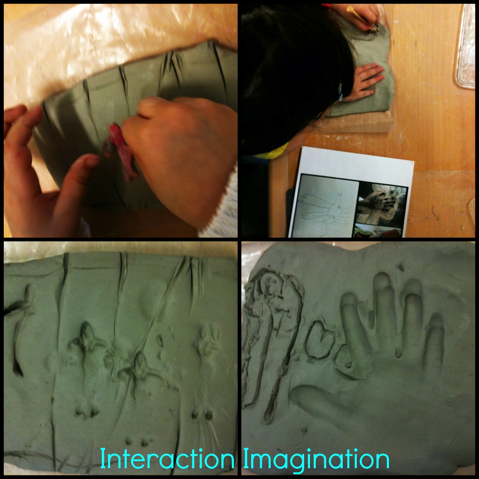 Interaction Imagination: clay sculptures...