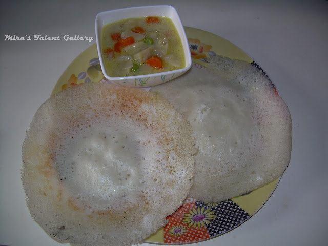 Mira's Talent Gallery @ My Hobby Lounge: Vellai Appam without coconut ...