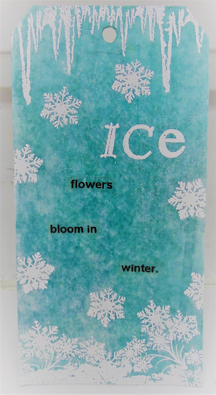 Sarah's Craft Shed: Ice Tag