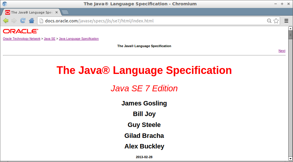 Android Er Online Document The Java Language Specification