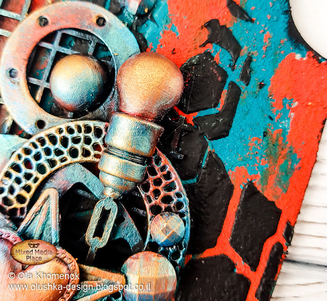 Mixed Media Place: Fantasy Rust tags by Ola Khomenok