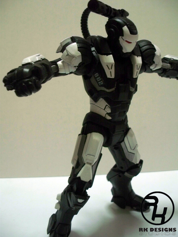 R.K. Designs Studio: Hasbro 6" War Machine Repaint (HT Milk ver. scheme)