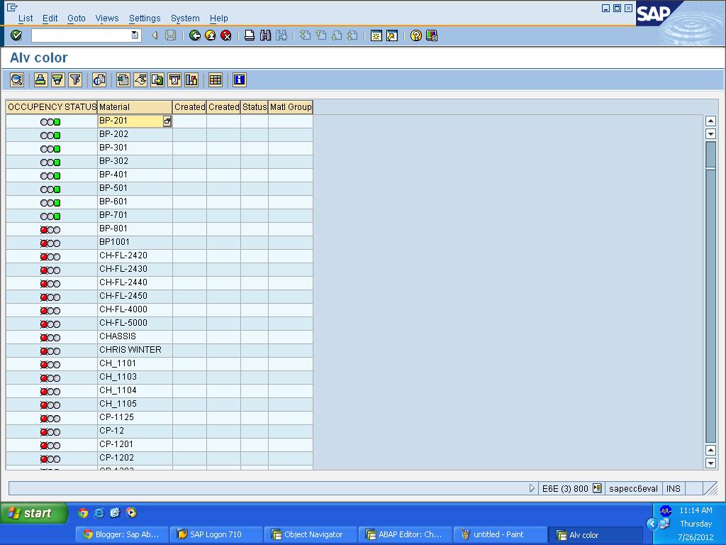 Sap Abap: Trafic lights using alv grid. Sap Abap: Trafic lights using alv grid.