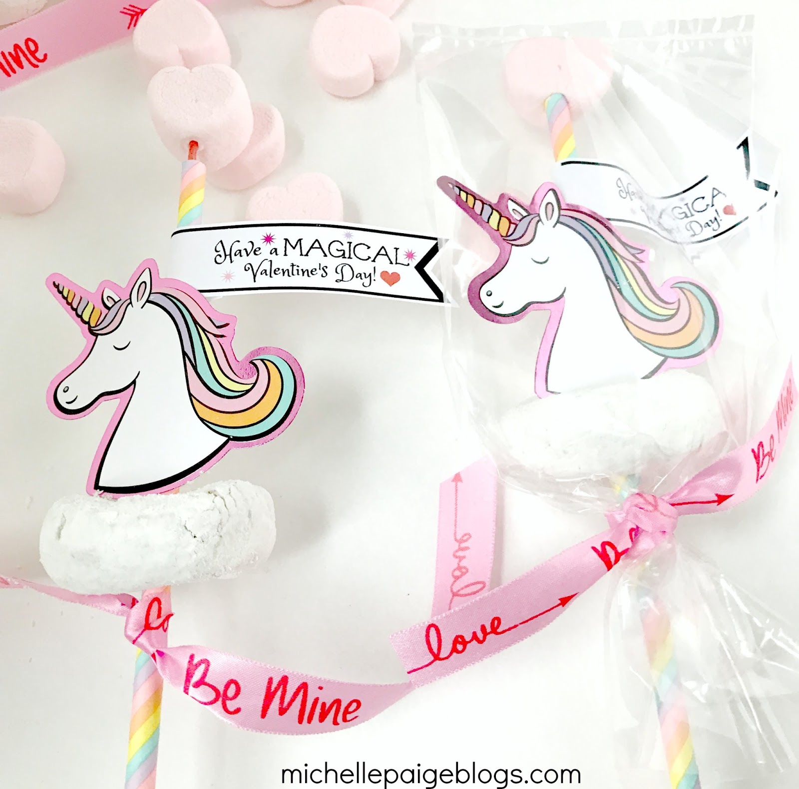 michelle paige blogs: Printable Unicorn Valentines