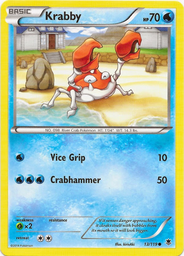 Krabby -- Phantom Forces Pokemon Card Review | PrimetimePokemon's Blog