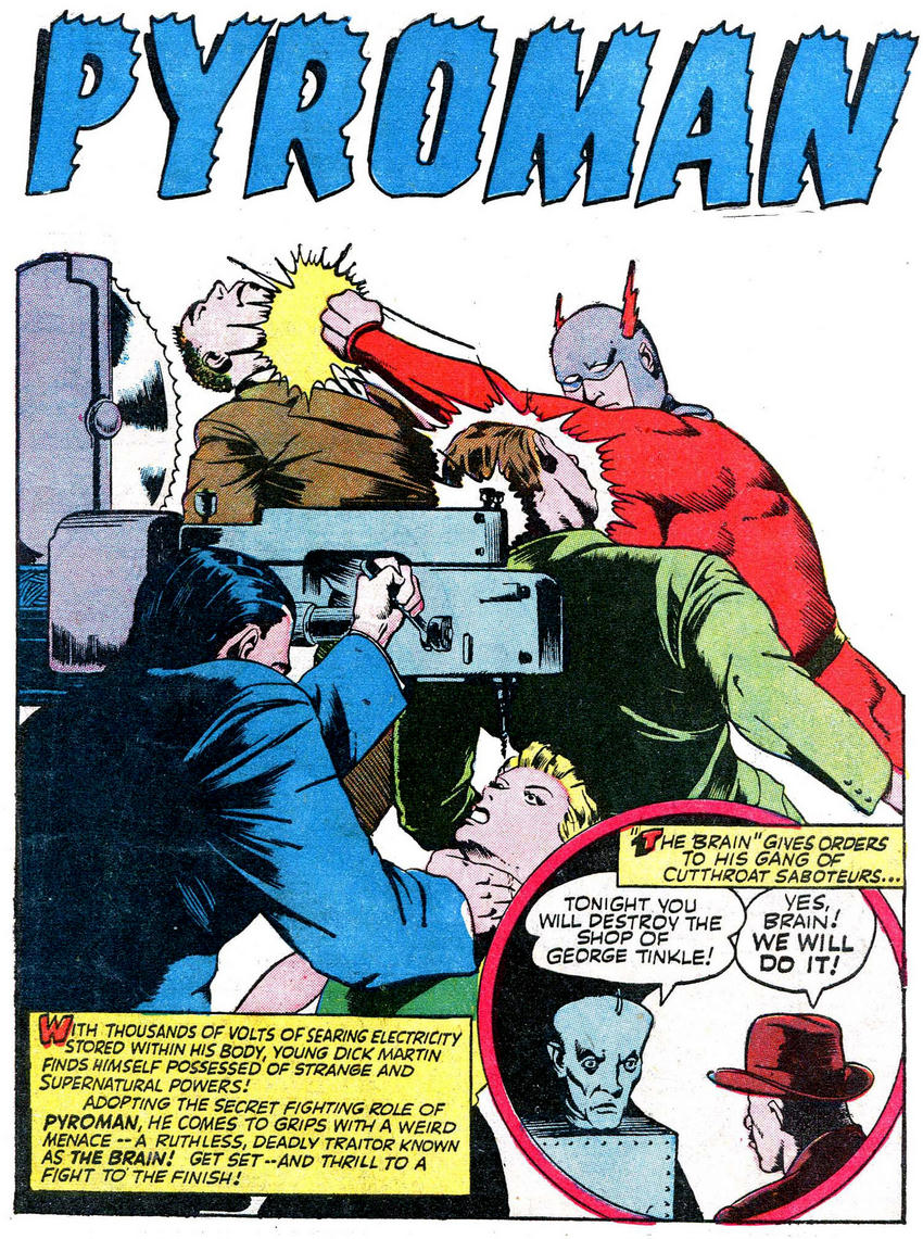 Pappy's Golden Age Comics Blogzine: Number 1531: Zapped by Pyroman