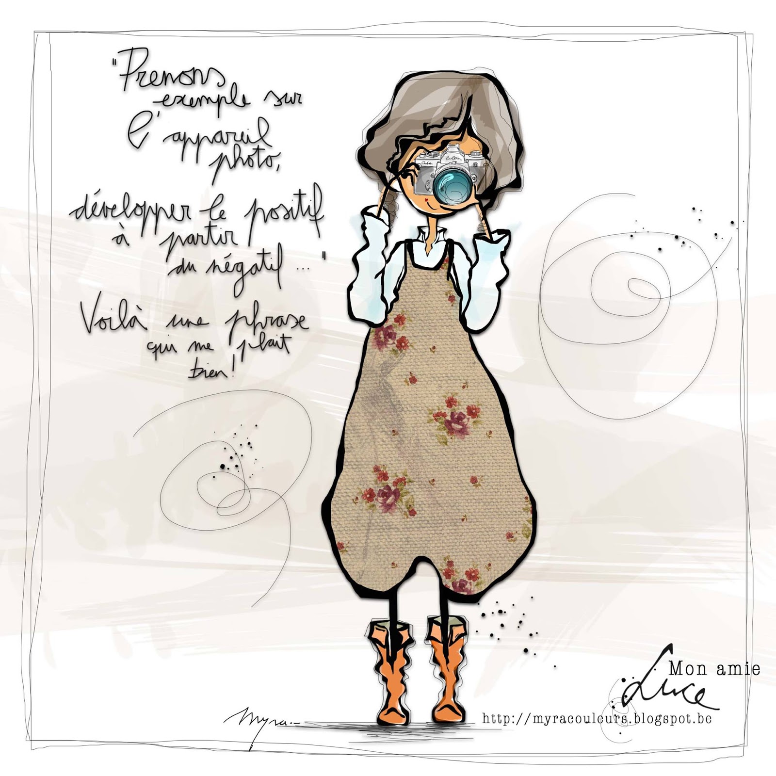 MYRA & les couleurs ...: mon amie "LUCE"