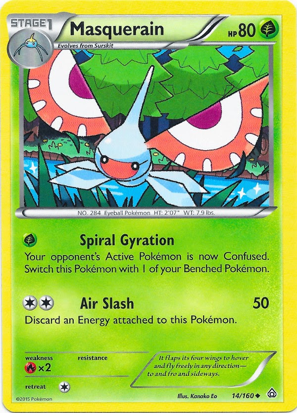 Masquerain -- Primal Clash Pokemon Card Review | PrimetimePokemon's Blog