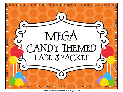 Sweet Seconds: I'm BACK! Candy Themed Labels
