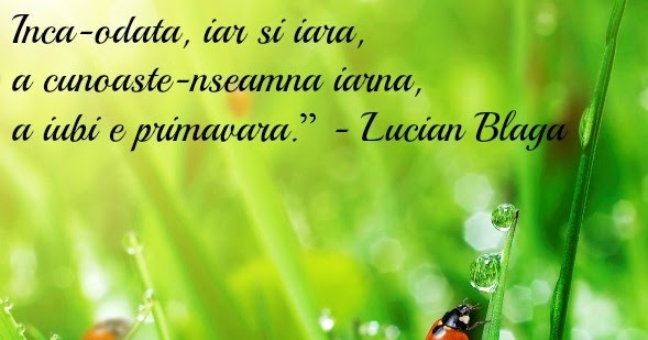 SECTIA IMPRUMUT CARTE PENTRU COPII: PRIMAVARA de LUCIAN BLAGA