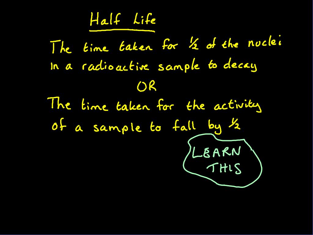 GCSE Physics: Half Life