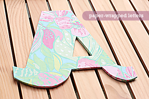 Forty Weeks: Crafts/DIY: Paper-Wrapped Letters