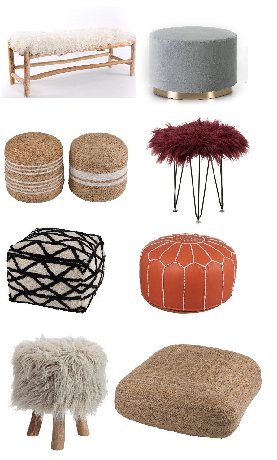 Blanco Interiores: Semana do acessório: poufs, bancos e afins....