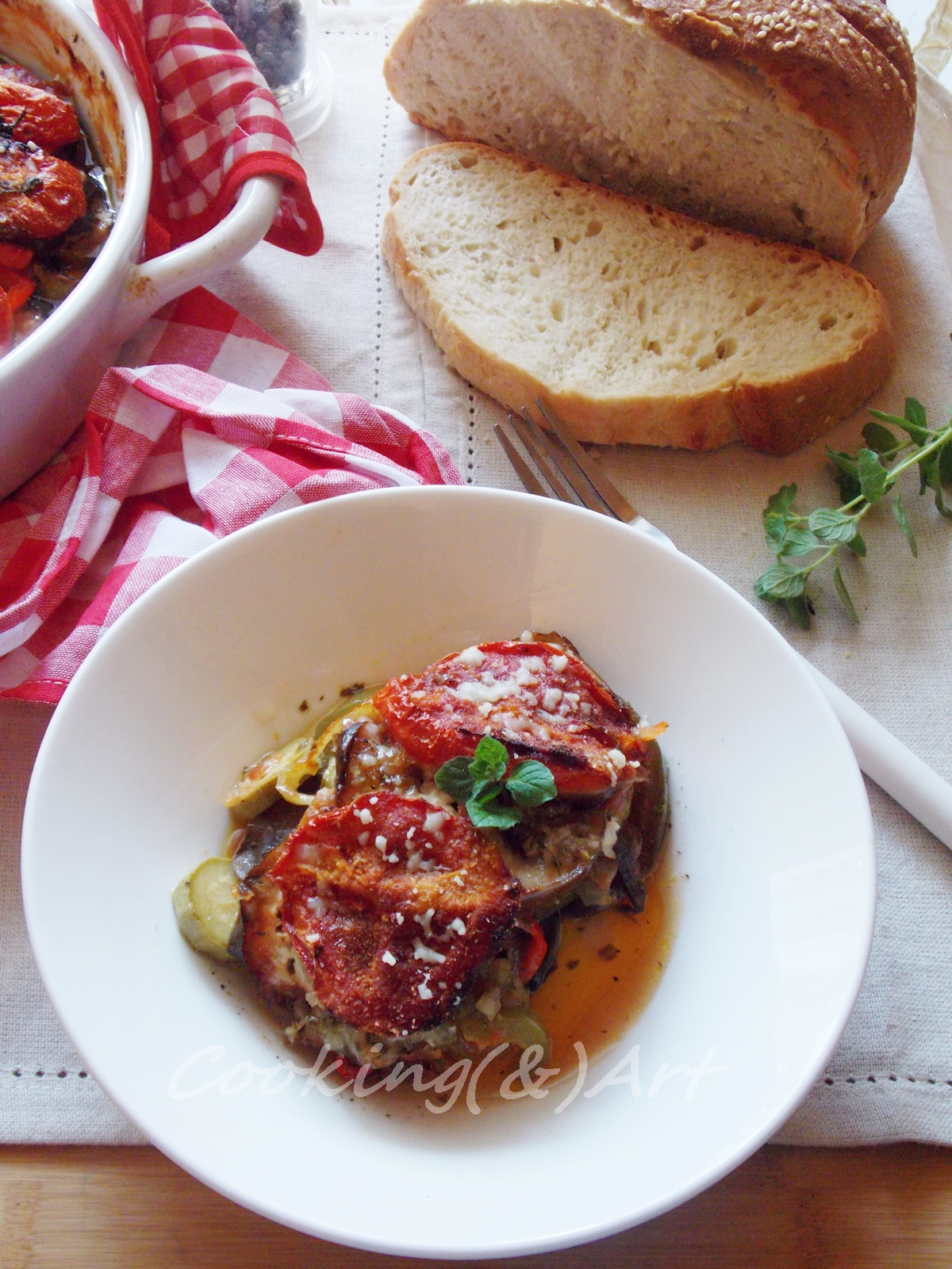 Στρωμένο ''Μπριάμ'' / Mixed vegetables ''mpriam'' in layers. - Cooking ...
