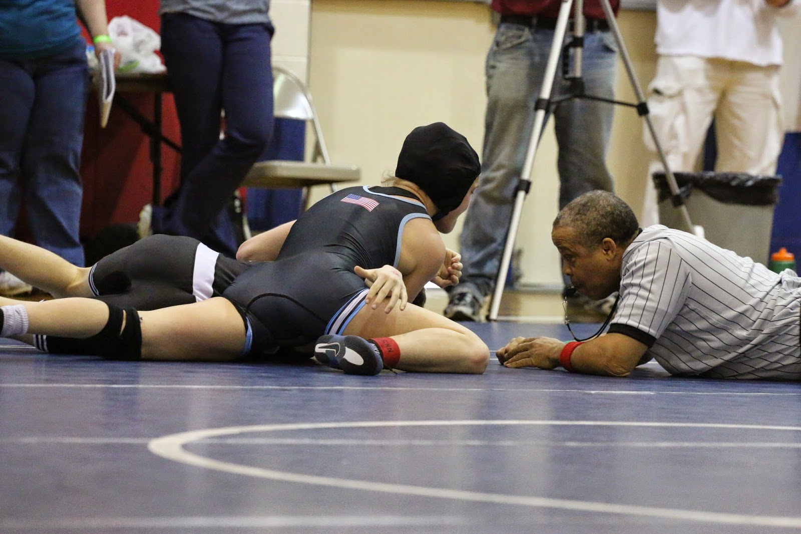 Men Wrestling Women: girl pins guy