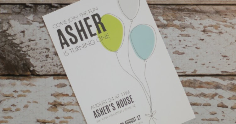 &chloe: asher turns one :: custom birthday party invitation design