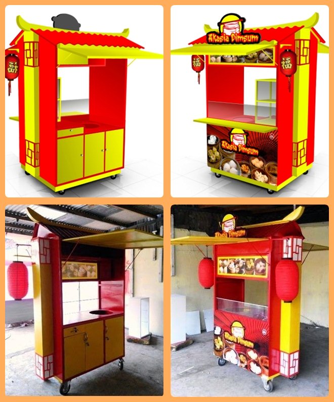 Gerobak Dimsum - Jasa Pembuat Gerobak Jawa Tengah