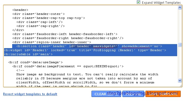 How To Add A Widget Above Blog Header Tutorial Oddblogger