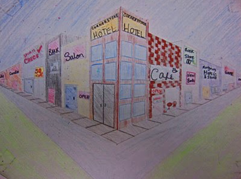 Pencils 'n Paintbrushes: Two Point Perspective City