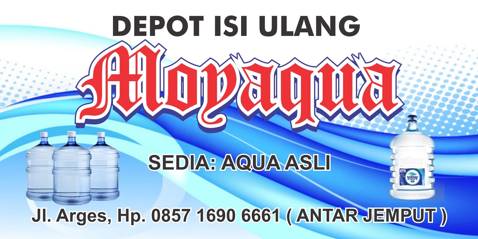 CONTOH SPANDUK ISI ULANG AIR - Jimat Printing