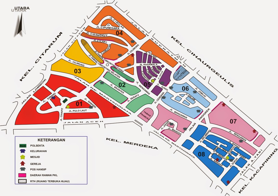 Profil Kelurahan Cihapit: PETA KELURAHAN CIHAPIT
