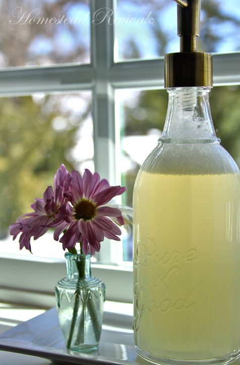 Homestead Revival: Homemade Liquid Handsoap