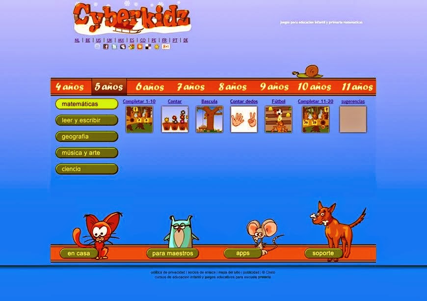 La tecnología informática aplicada a los centros escolares: Cyberkids