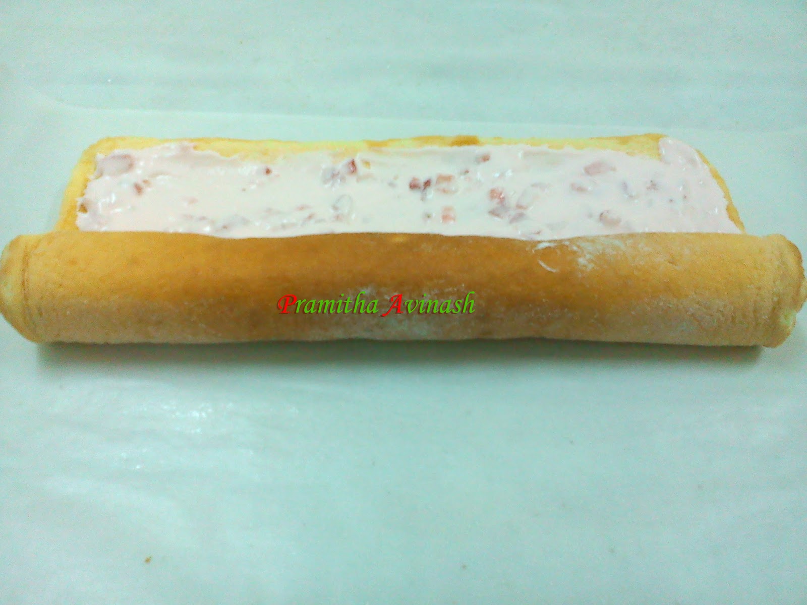 Pramitha Love Cooking!!!!!: Sponge Cake Roll/Swiss Roll/Jelly Roll