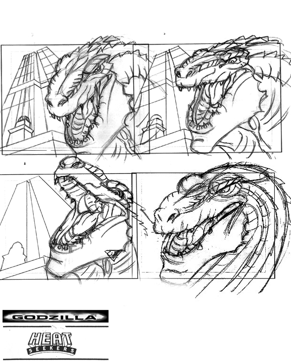 GODZILLA STORYBOARDS ~ Prisoner Of The Mind