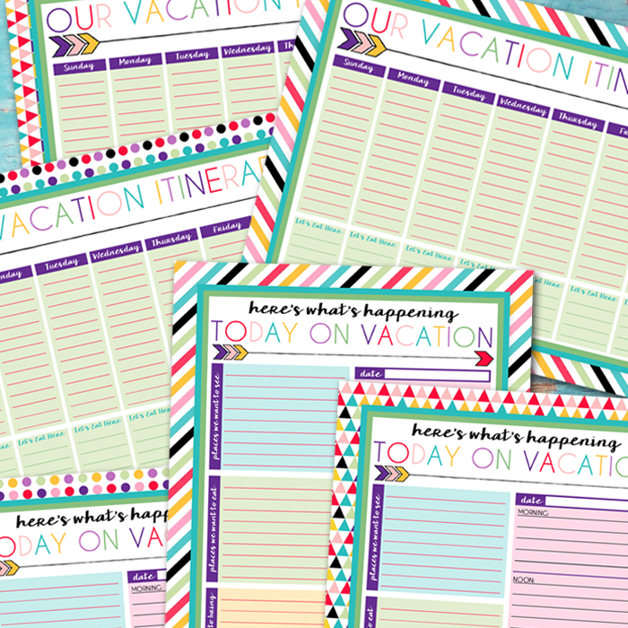 Free Printable Daily and Weekly Vacation Calendars | i should be ...