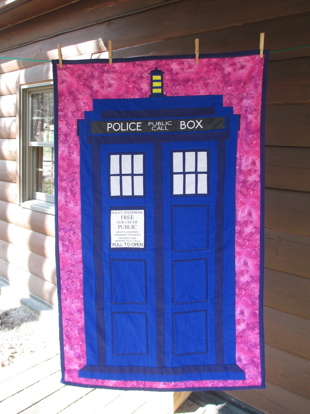 TARDIS Baby Quilt