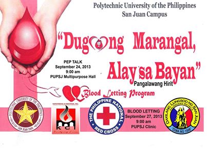 Kapatirang Claretiano, Inc: Dugong Marangal, Alay sa Bayan: Blood ...