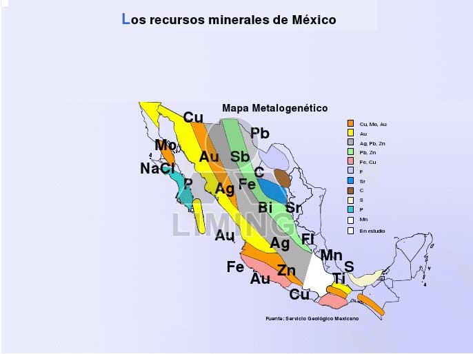 QUIMICA III P7: 4.1.1. Principales Minerales de la República Mexicana