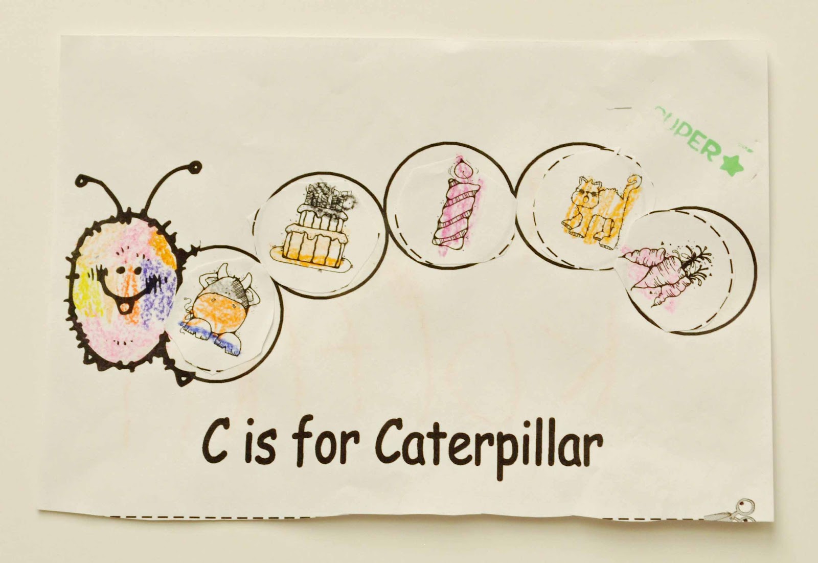 Children's Learning Activities: Beginning Sounds Caterpillar