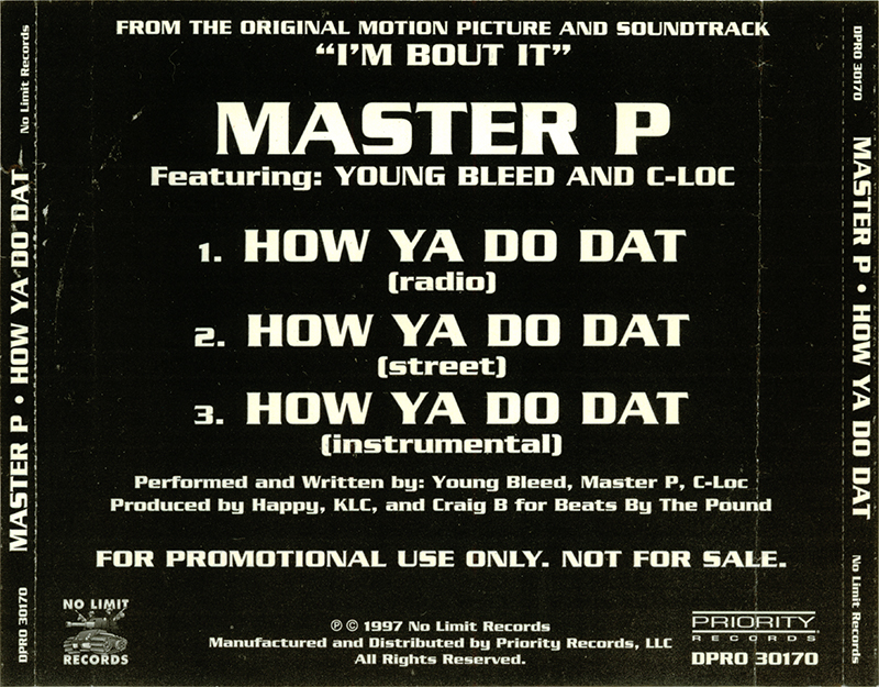 Promo, Import, Retail CD Singles & Albums: Master P - How Ya Do Dat ...