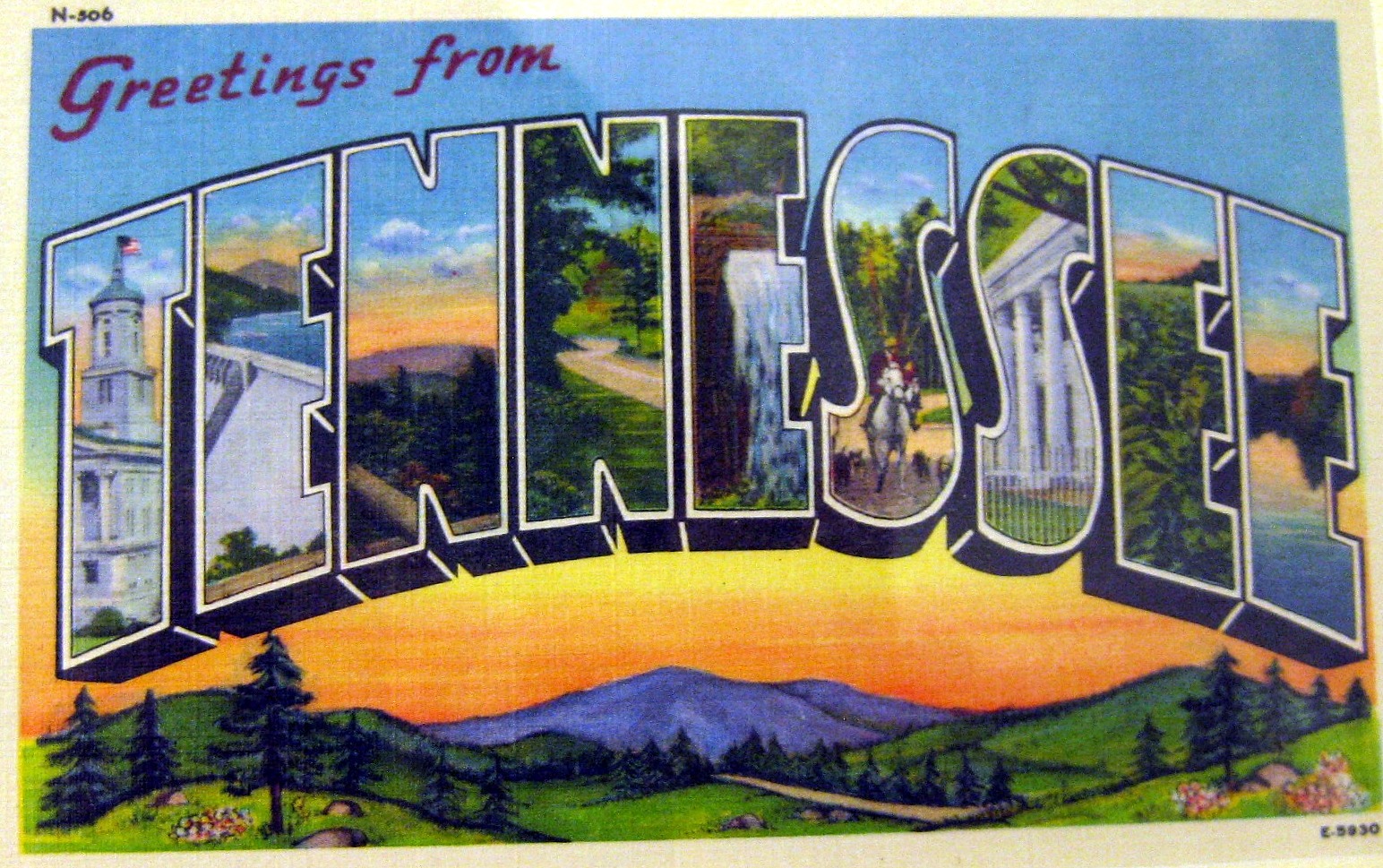 Cassie Stephens: vintage state postcards