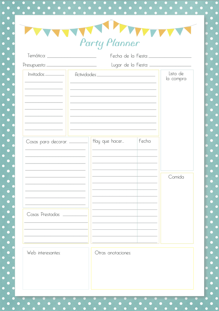 Alma de fiesta: ¿Cómo planificar tu fiesta?