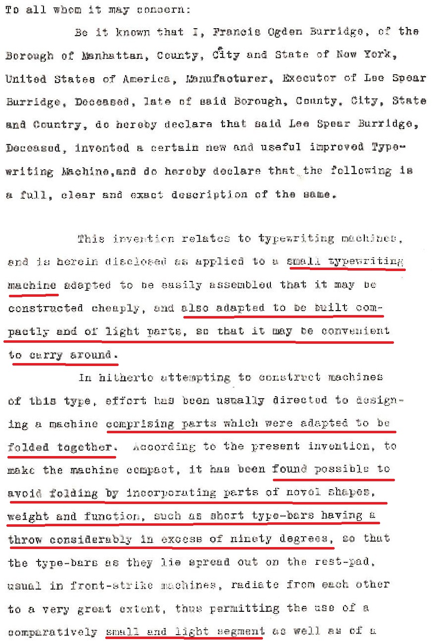 oz.Typewriter: Lee S.Burridge and the Underwood 3 Portable Typewriter