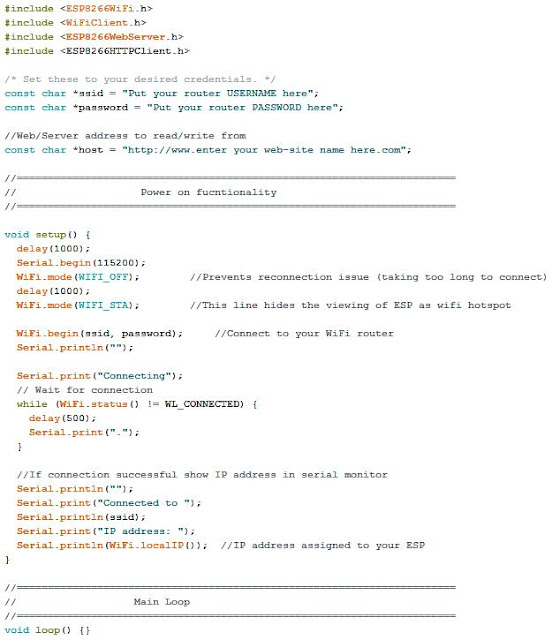 Sending data from ESP8266 to a website