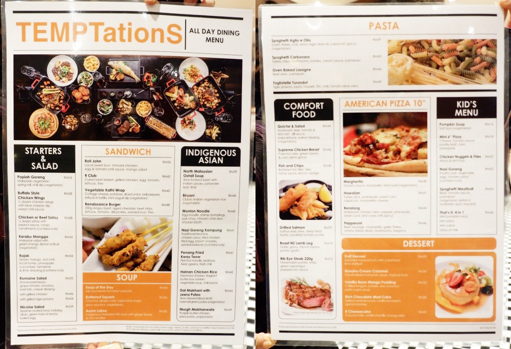 Sara Wanderlust: [NEW] All Day Dining Menu | at TEMPTations Renaissance ...