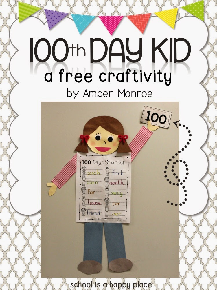 School Is a Happy Place: Let's Celebrate the 100th Day! (Fun Freebies ...
