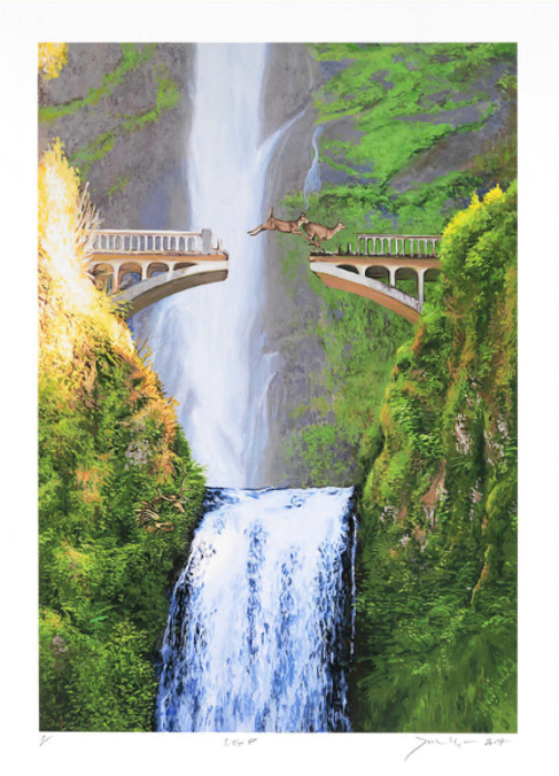 INSIDE THE ROCK POSTER FRAME BLOG: Josh Keyes Leap Art Print Release